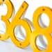 Honey Yellow Powder Coated Aluminum Numbers With Matching Screws - Etsy