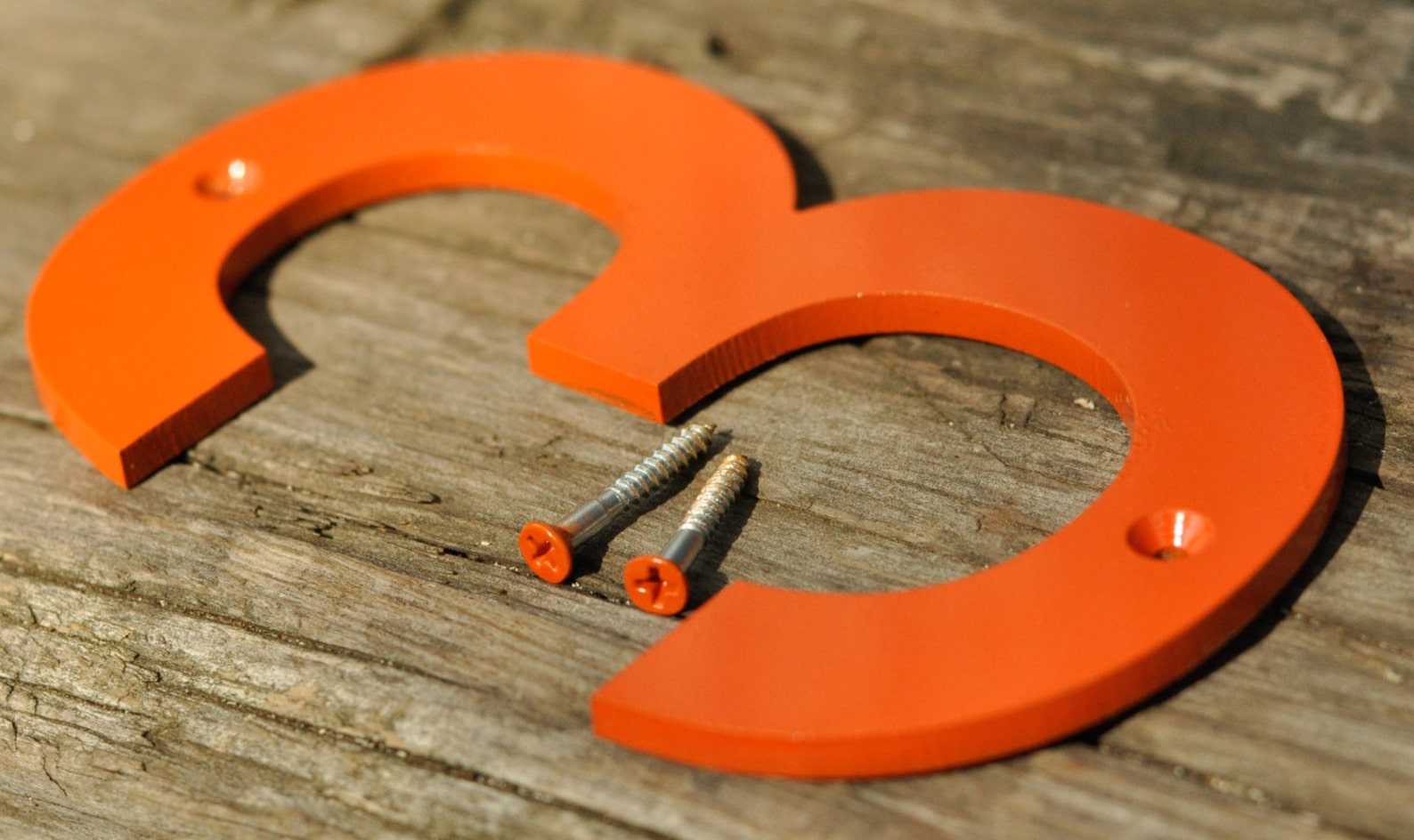 Burnt Orange Powder Coated Aluminum Numbers With Matching | Etsy