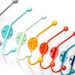 Mid Century Solid Color Individual Hooks - Etsy
