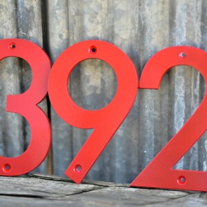 Red - Powder Coated Aluminum Numbers With Matching Screws - Etsy