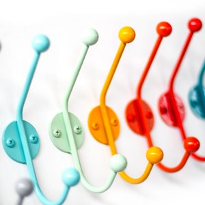Mid Century Solid Color- Individual Hooks - Etsy