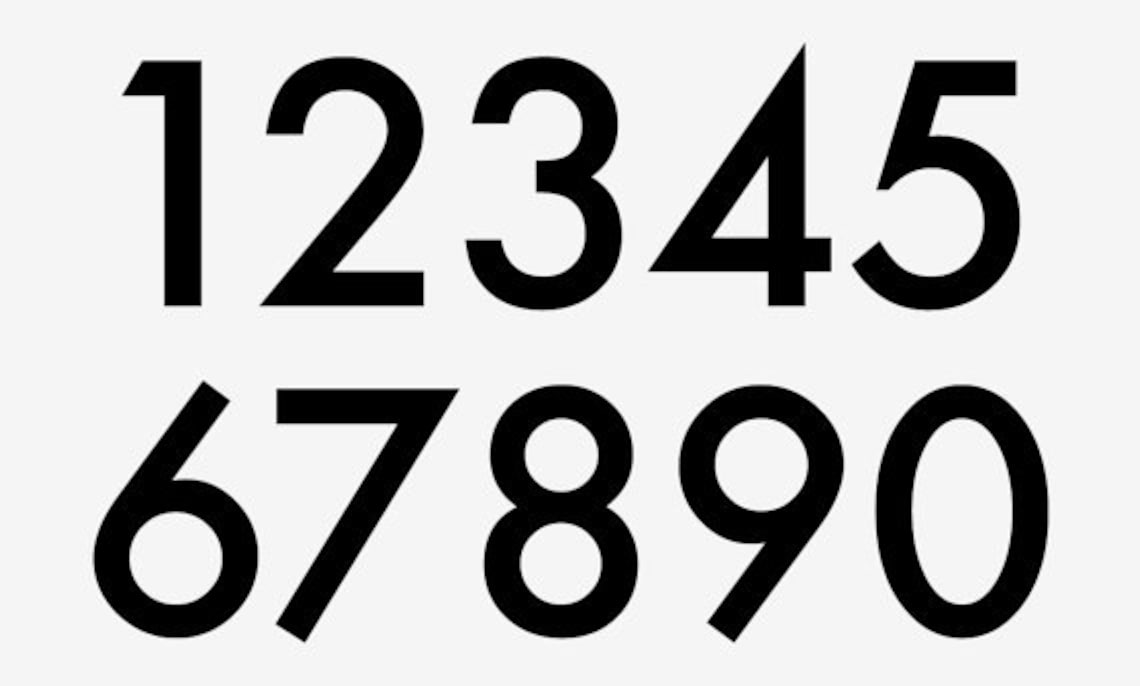 Oil Rubbed Bronze Powder Coated Aluminum Numbers With | Etsy