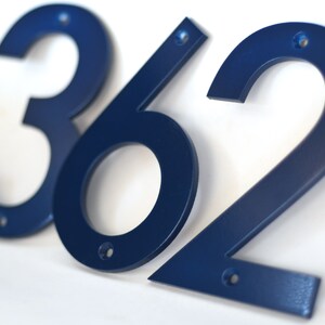 Navy Blue - Powder Coated Aluminum Numbers With Matching Screws - Etsy
