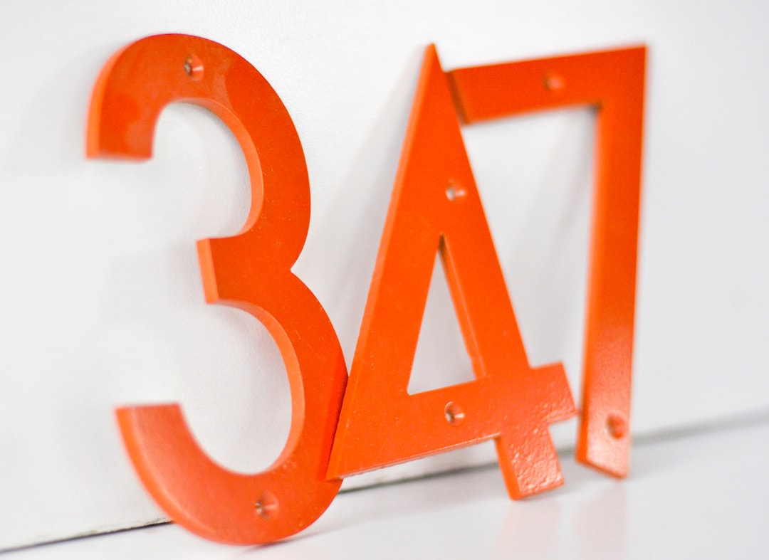 Burnt Orange - Powder Coated Aluminum Numbers With Matching Screws - Etsy