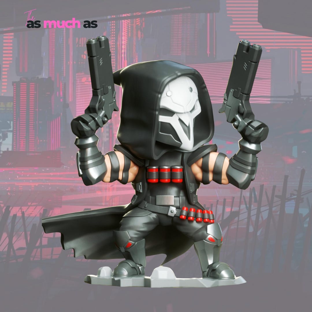 Reaper (overwatch) - 3D Print STL File - Video Game Hero Figure - Etsy