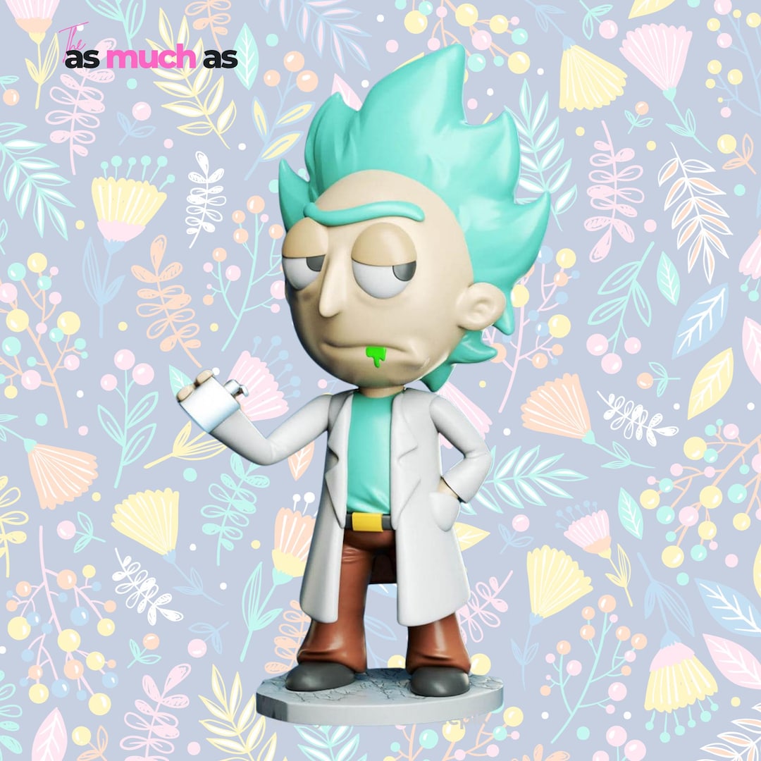 Rick Sanchez (rick and Morty) - 3D Print STL File - Sci-fi Comedy ...