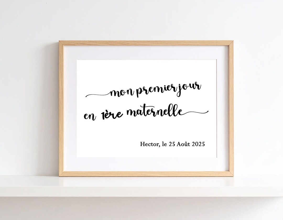 Personalized Back-to-school Poster for Girls/boys – “i'm Starting ...