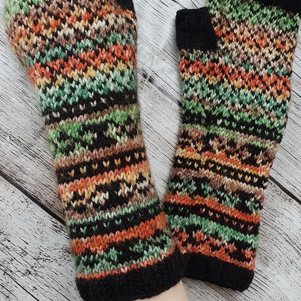Fair Isle Mittens - Etsy