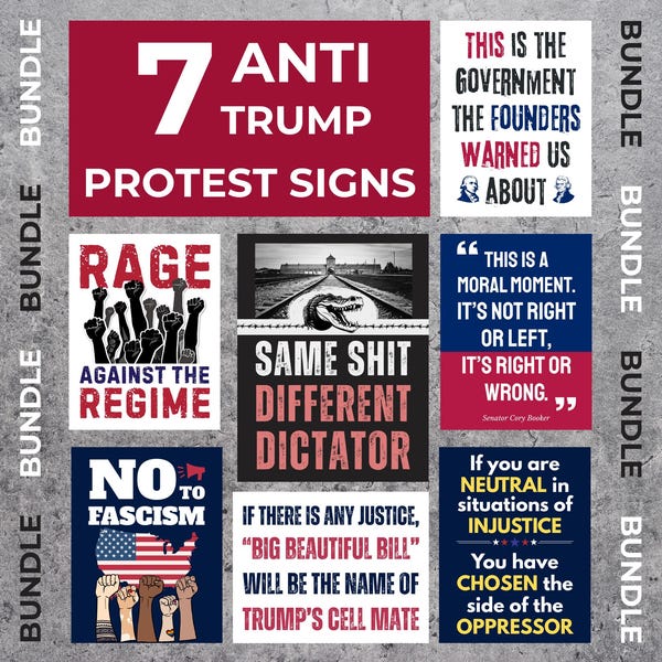 Anti Trump Signs for Protests - Etsy