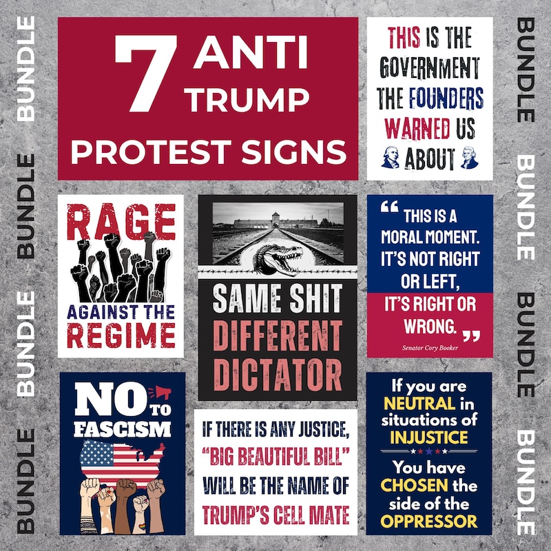 Anti Trump Protest Poster - Etsy