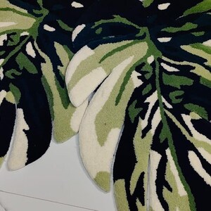Unique Leaf Design Rug – Soft Floor Decor for Home & Office - Etsy