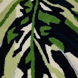 Unique Leaf Design Rug – Soft Floor Decor for Home & Office - Etsy