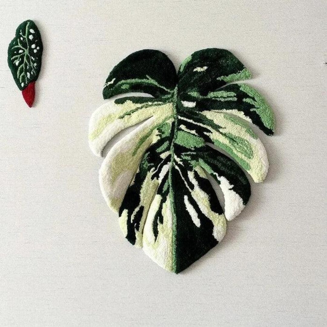 Unique Leaf Design Rug – Soft Floor Decor for Home & Office - Etsy