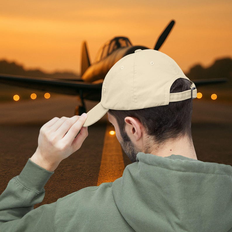 Modern Jet Hat Minimalist Airplane Embroidered Cap Unisex Distressed ...
