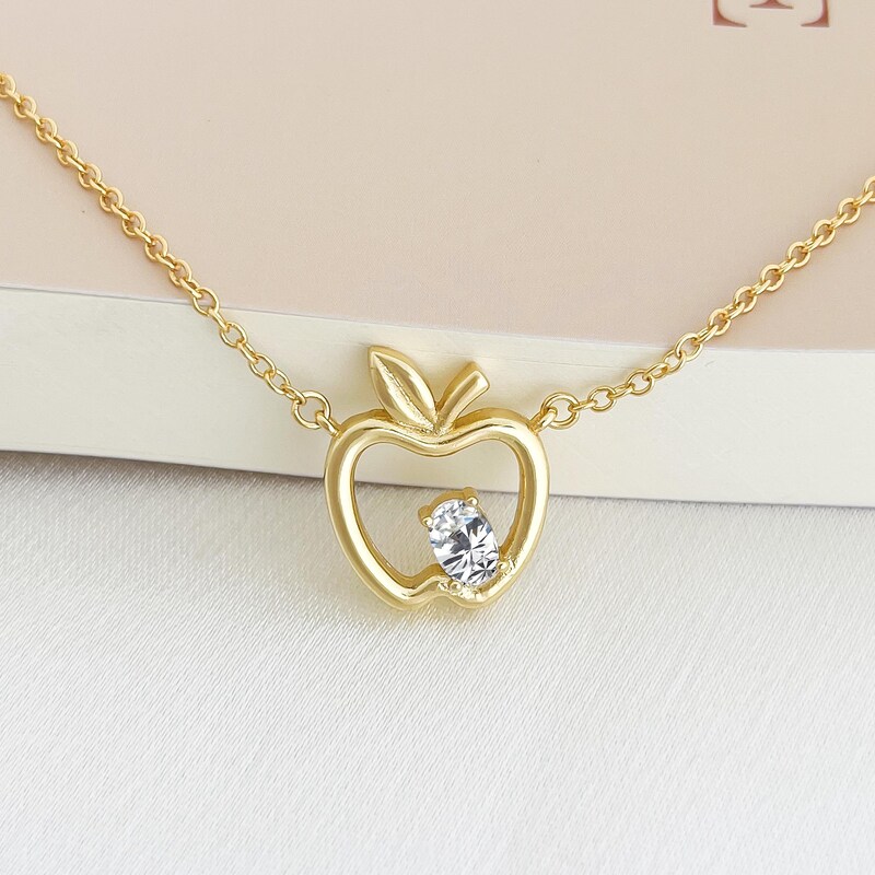 Apple Necklace - Etsy