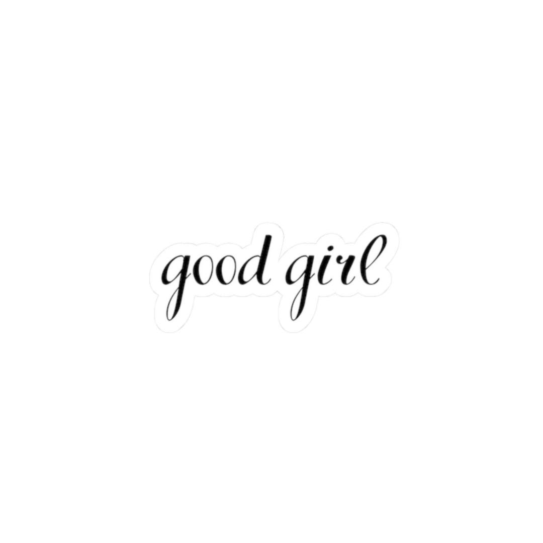 Stylish Kiss-cut Stickers, Good Girl Design for Laptops, Planners ...