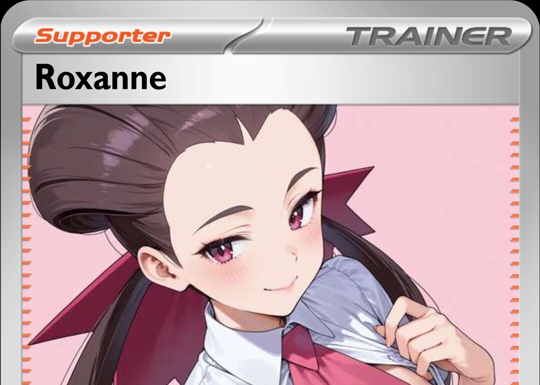 Orica - Roxanne - TCG - Pokemon - Custom Card - Holo Card - Etsy