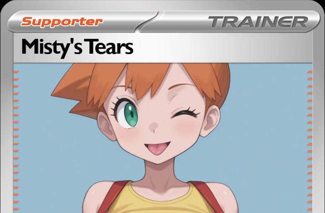 Orica - Misty's Tears - TCG - Pokemon - Custom Card - Holo Card - Etsy