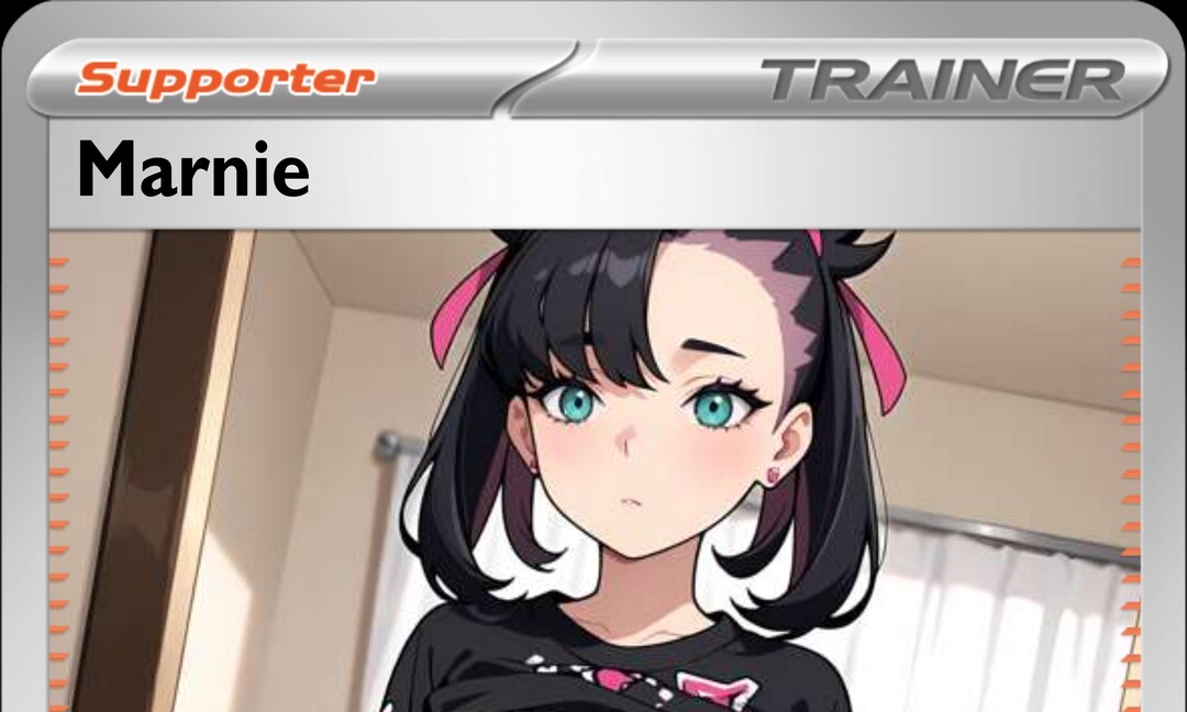 Orica - Marnie - TCG - Pokemon - Custom Card - Holo Card - Etsy