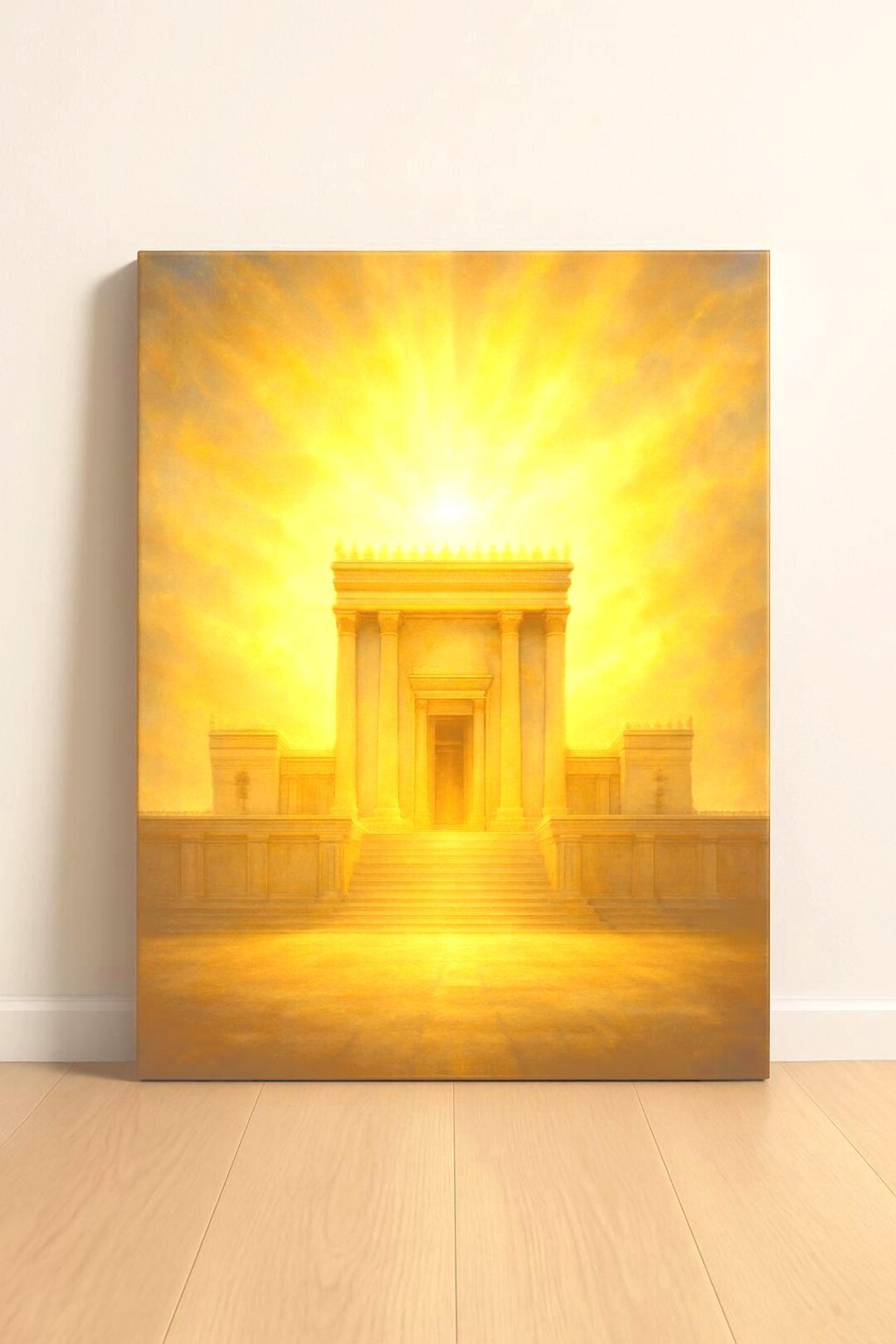 Jerusalem Temple of Light Canvas Jewish Digital Art - Etsy