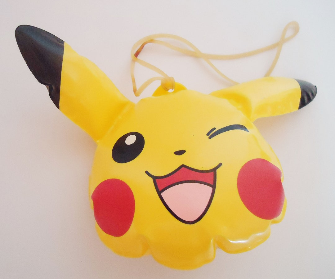 The 3D Pikachu Japanese Rare Blow up Rubber Toy - Etsy