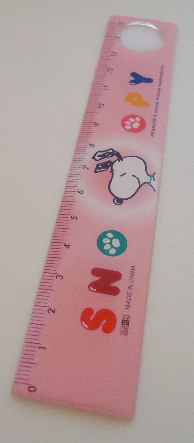 The Snoopy Pencil and Ruler.90s.from Peanuts - Etsy