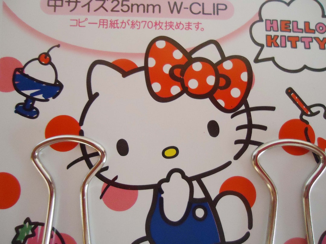 The Lovely Three Hello Kitty Sanrio Paper Clips.80s - Etsy