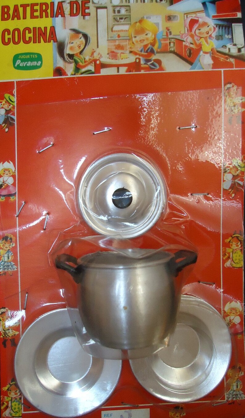 80S. Tin Kitchen Toys in the Package - Etsy