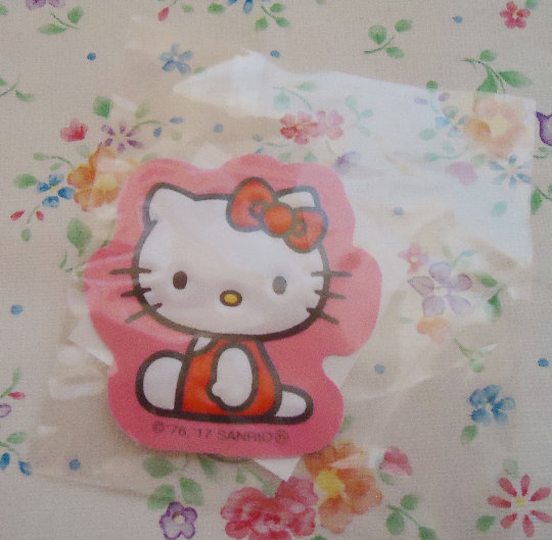 The Hello Kitty Puffy Sticker Charm.in the Original Package - Etsy