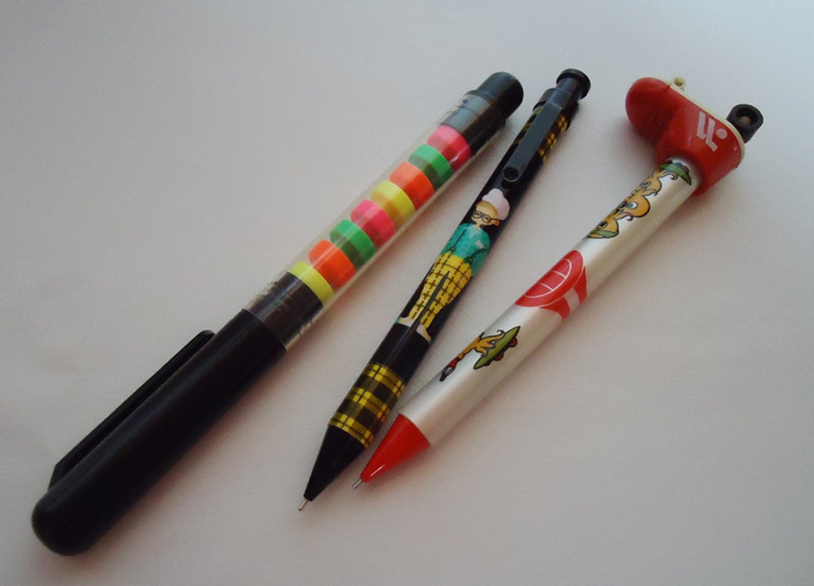 Two Automatic Pencils and One Pen.80s - Etsy