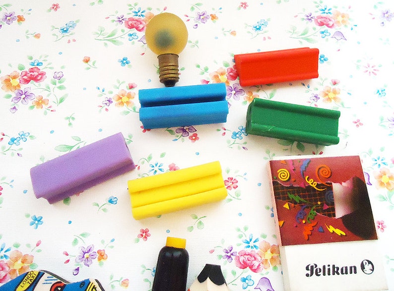Group of Assorted Erasers. Perfect for Your Collection.80s.twelve - Etsy