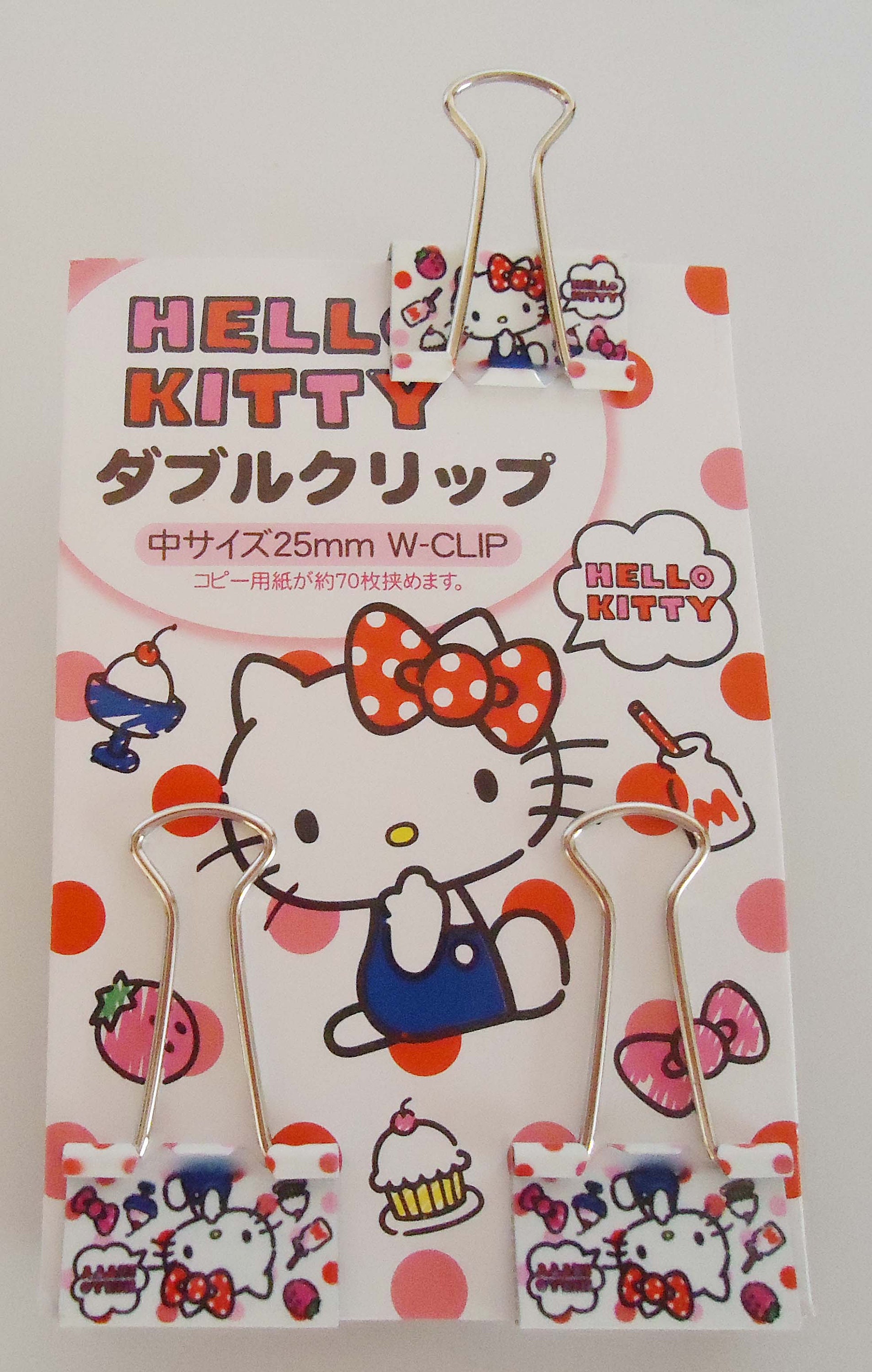 The Lovely Three Hello Kitty Sanrio Paper Clips.80s - Etsy