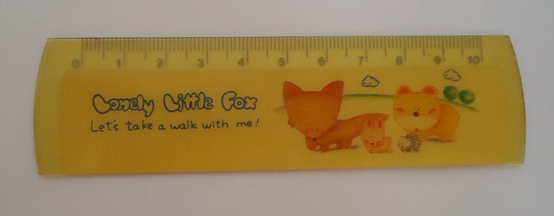 The Little Fox. 80s Japanese Ruler - Etsy