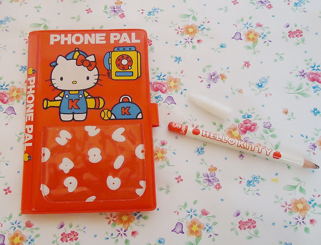 The Hello Kitty Telephone Note Book and Pencil.1976 - Etsy