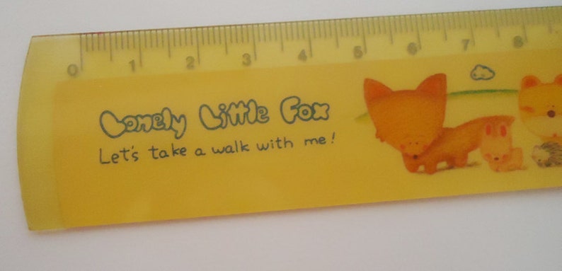 The Little Fox. 80s Japanese Ruler - Etsy