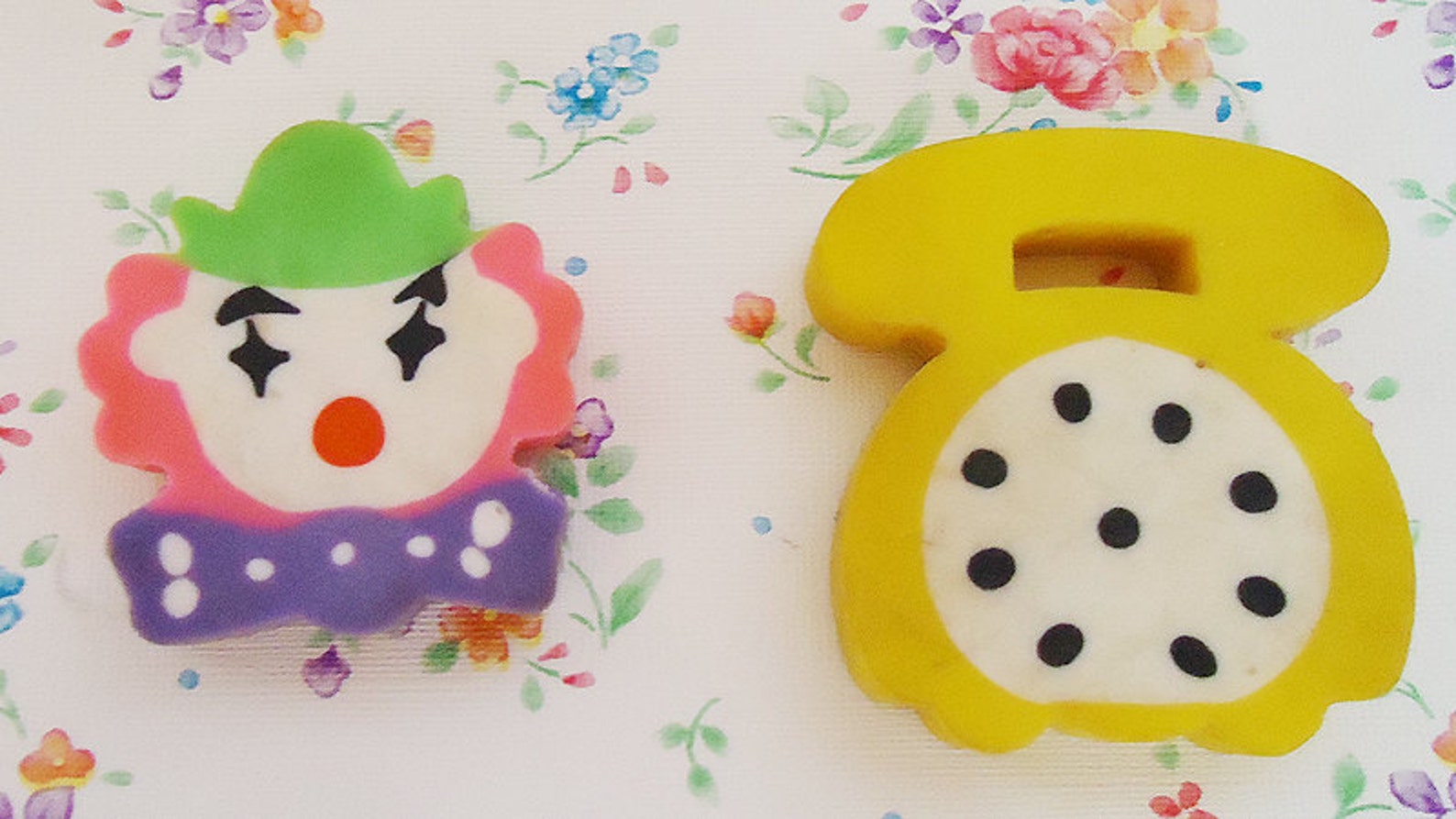 Five Cute 80s Erasers. - Etsy
