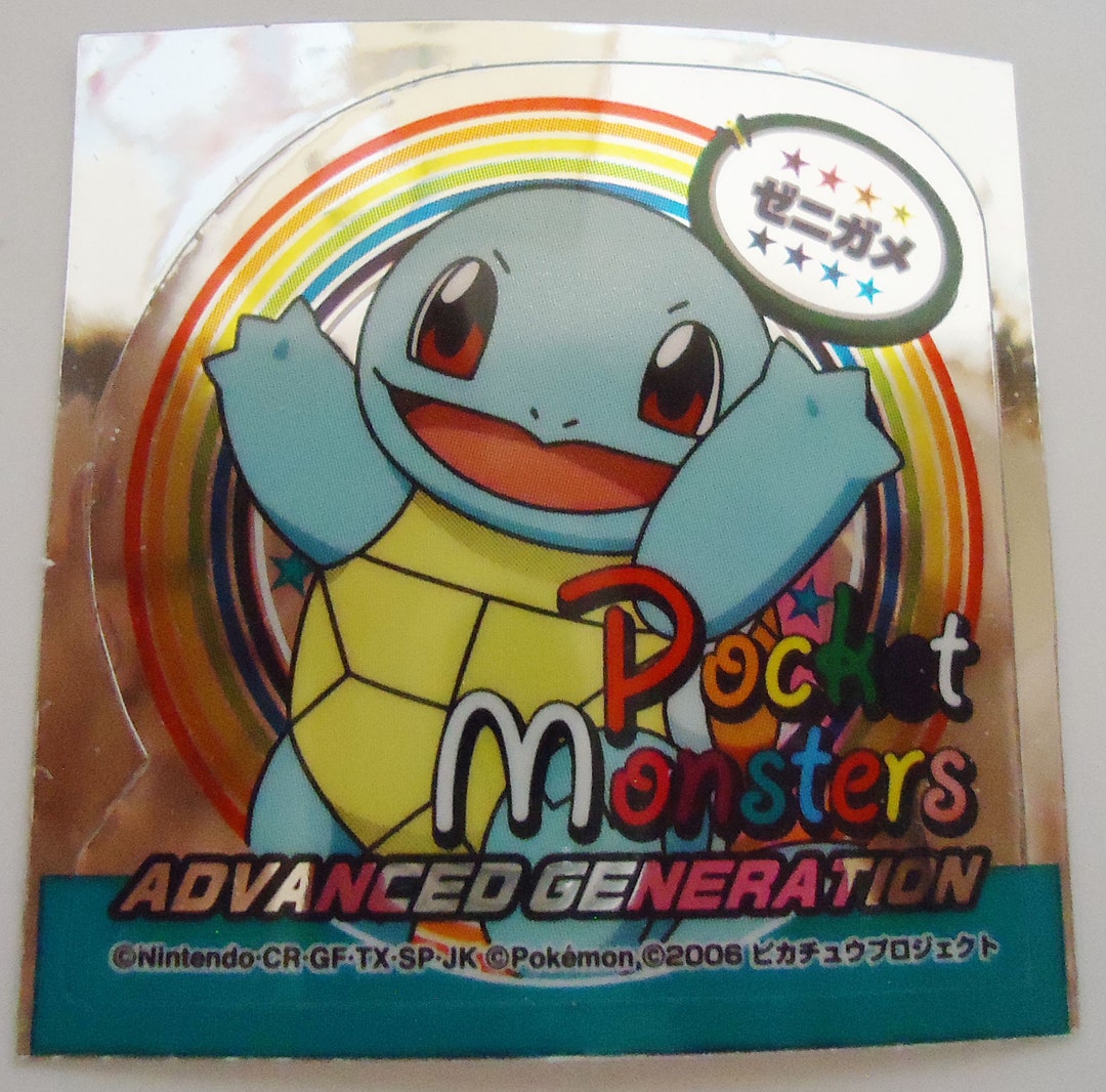 The Six Authentic Pokemon Japanese Stickers.nintendo - Etsy