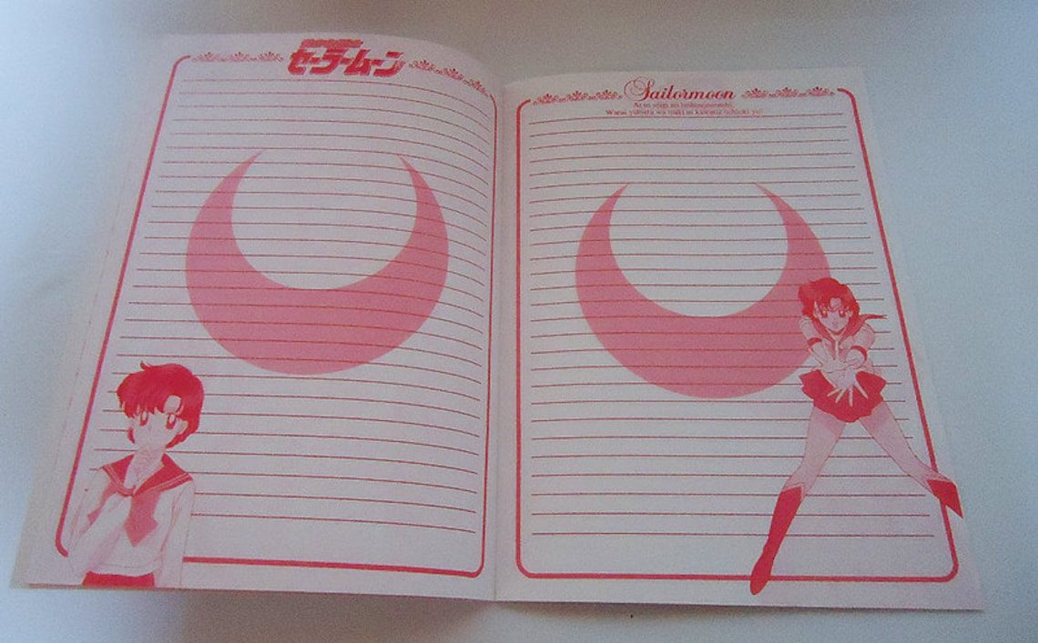 The Sailor Moon Notebook.1995.xtra Rare - Etsy