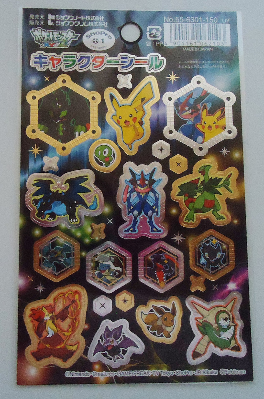 The Pokemon-pikachu Japanese Stickers Sheet.made in Japan - Etsy Ireland