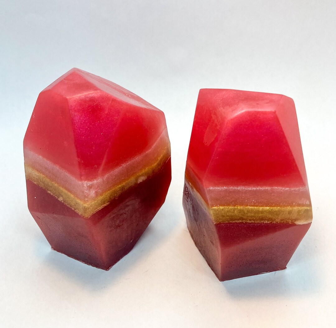 Rose Gem Crystal Organic Hand Soap, Crystal Home Decor, Crystal Shaped ...