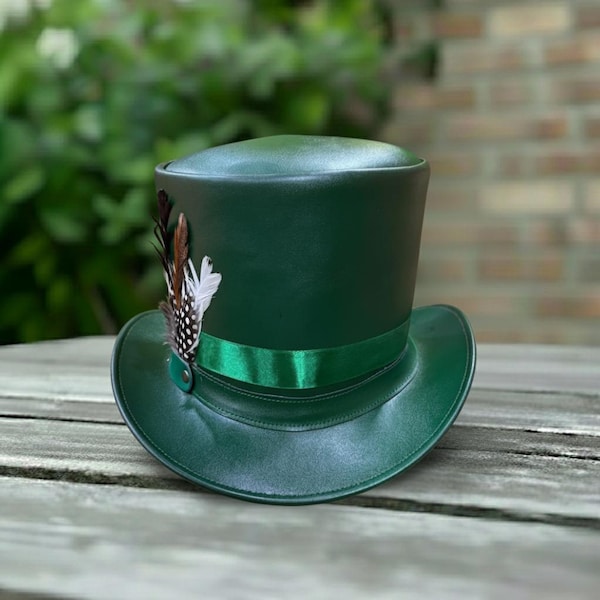 Green Top Hat - Etsy
