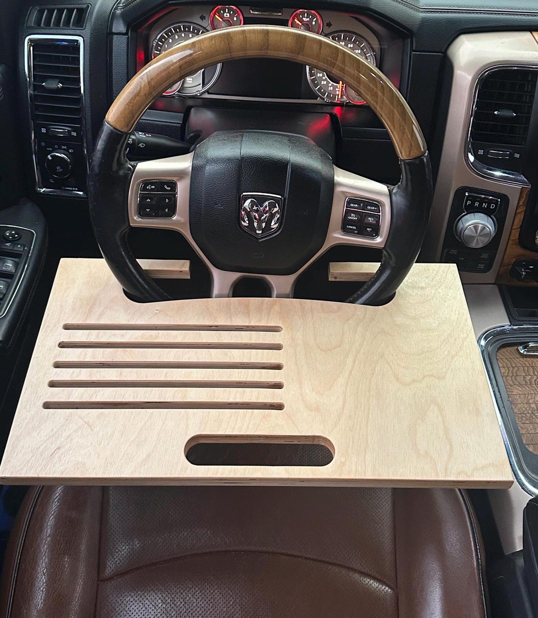 Minimalist Steering Wheel Desk – Baltic Birch, Ventilation Slots ...