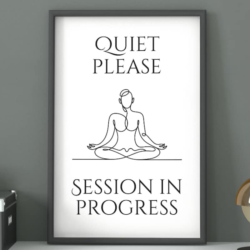 Meditation Sign - Etsy