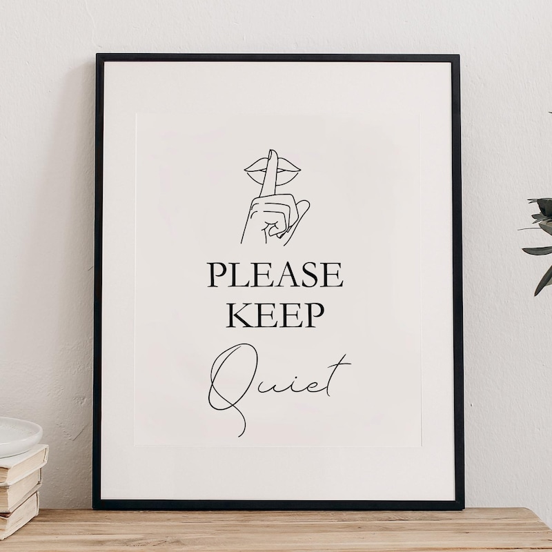 Leise bitte schilder - Etsy.de
