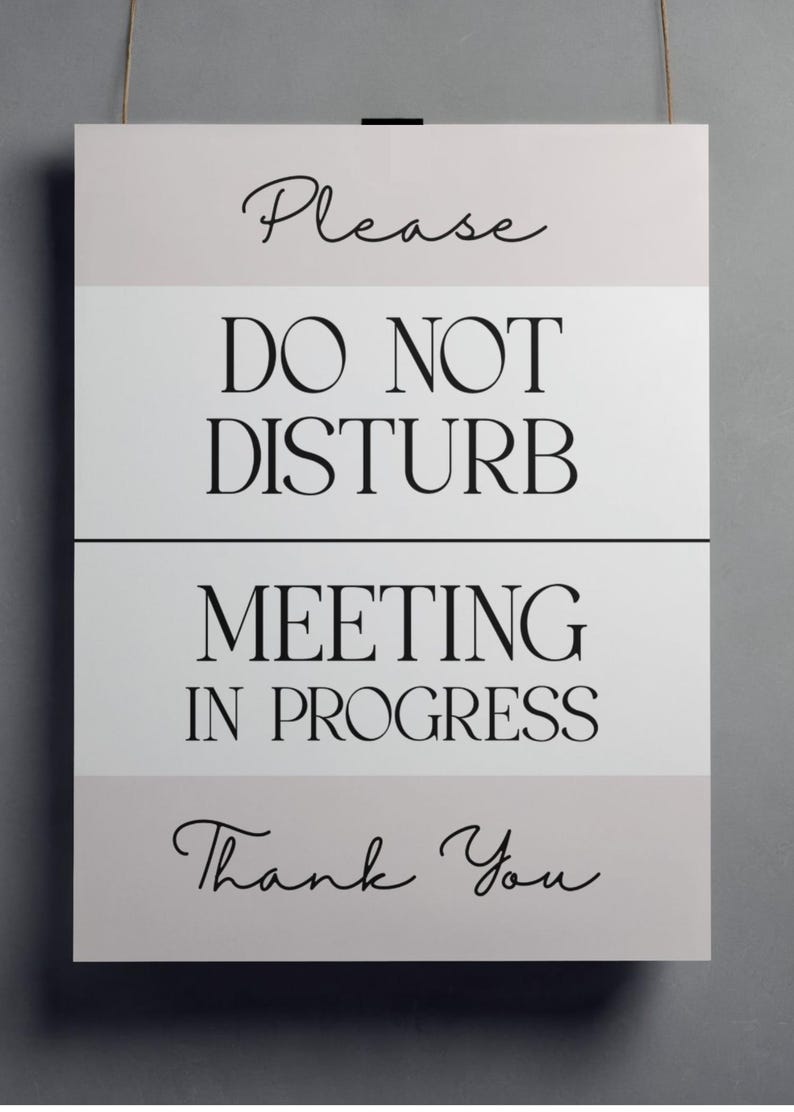 Do Not Disturb Printable Sign – Printable Poster for Home or Office ...