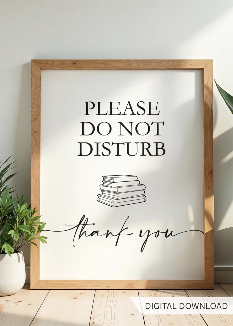Do Not Disturb Printable Sign – Printable Poster for Home or Dorm ...