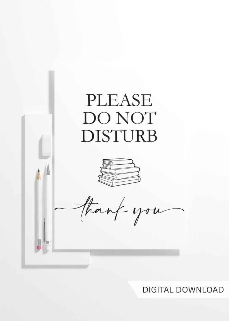 Do Not Disturb Printable Sign – Printable Poster for Home or Dorm ...
