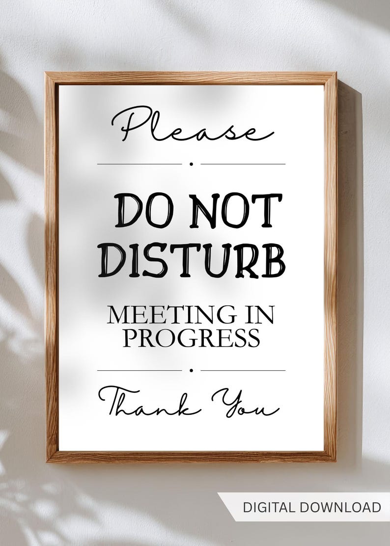 Do Not Disturb Printable Sign – Printable Poster for Home or Dorm - Etsy