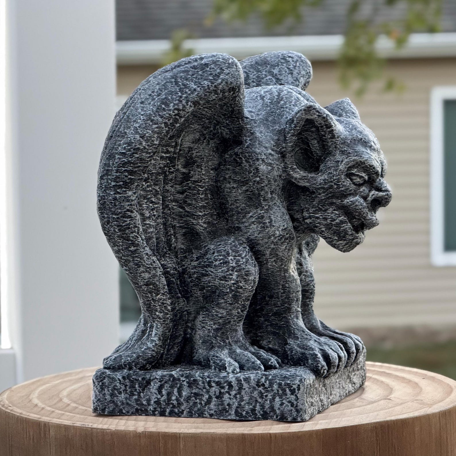 Gothic Gargoyle Statue, Weatherproof Resin Garden Decor - Etsy