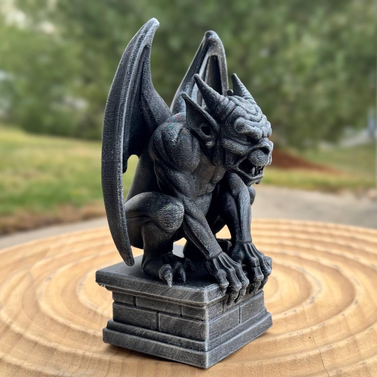 Gargoyle Statue Gothic Gargoyle Sculpture Dark Fantasy Creature Decor ...